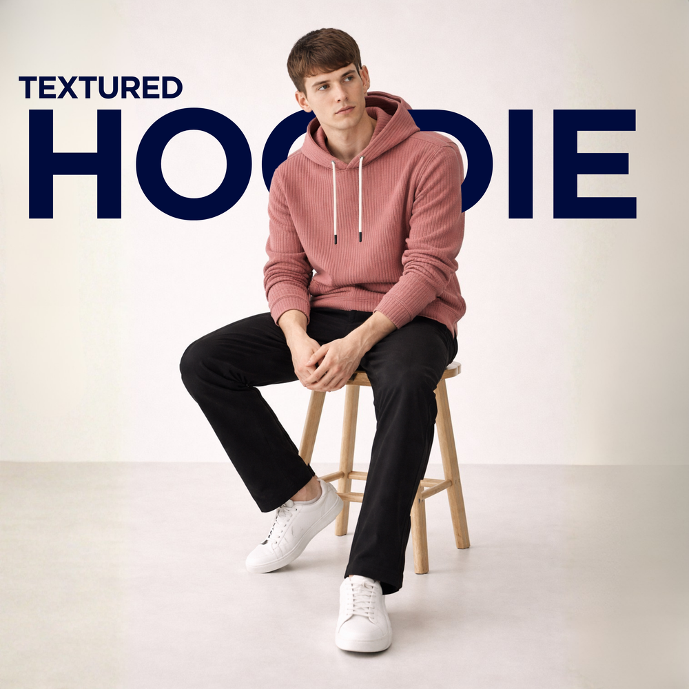 Textured Hoodie